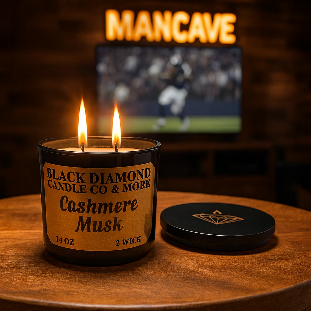 CASHMERE MUSK CANDLE – BLACK DIAMOND CANDLE CO & MORE